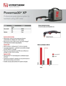 Hypertherm Powermax 30 XP/CSA Hand System 15′ W/Carry Case – 088080 | Millerwelds