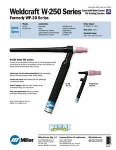 Weldcraft W-250 Braided Rubber TIG Torch Package | Millerwelds