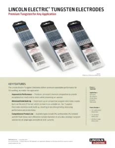 Lincoln 2% Lanthanated Premium Tungsten Electrodes, 10/pk – KP4721 ...