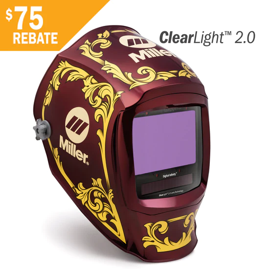 Miller Digital Infinity Welding Helmet w/ ClearLight 2.0 Lens, Imperial ...