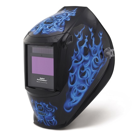 Miller Digital Performance Welding Helmet w/ Clear Light 2.0, Blue Rage ...