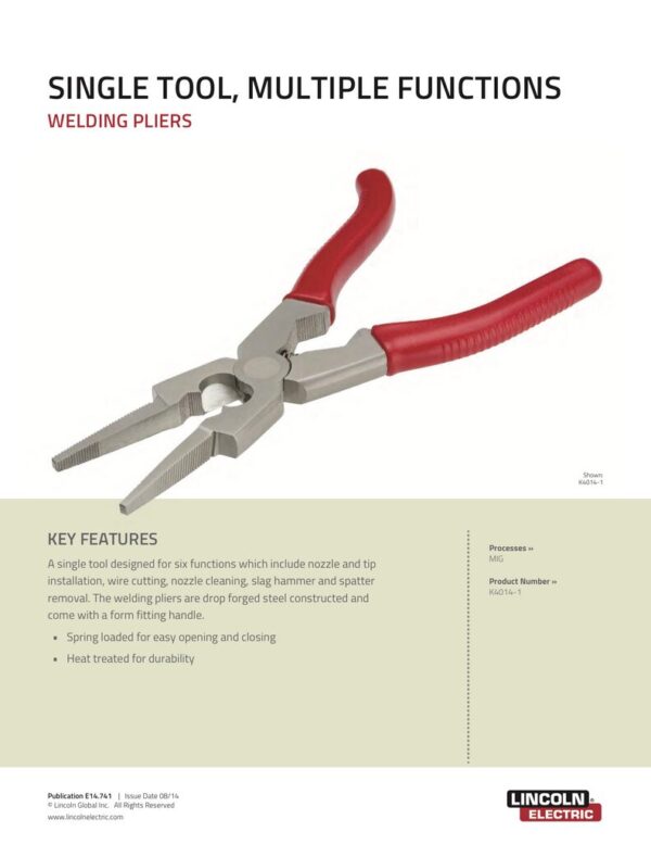 Lincoln Radius Welding Pliers – K4014-1 | Millerwelds