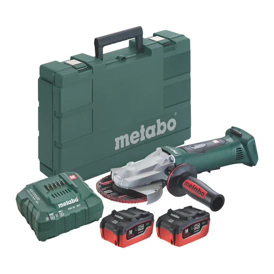 Metabo WPF 18 LTX 125 Cordless Flat Head Angle Grinder – US613070620 ...