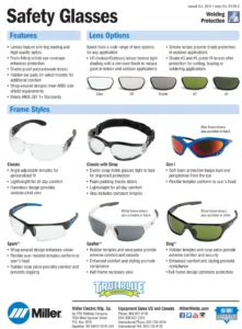 Miller Slag Black Safety Glasses (Clear) – 272201 | Millerwelds