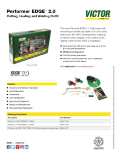 Victor Performer AF Edge 2.0 Outfit, 540/510LP (Propane) – 0384-2127 ...